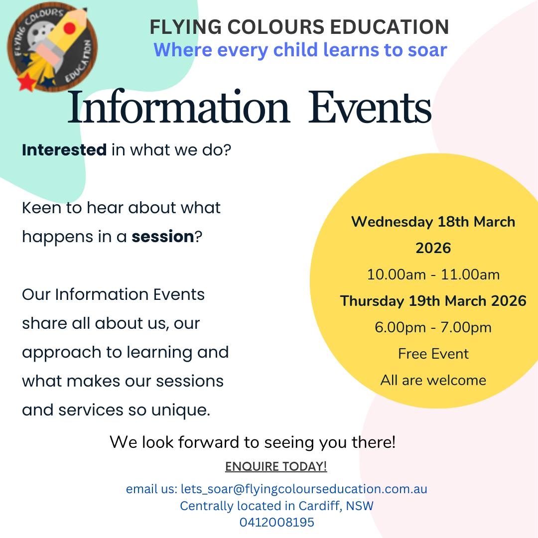 Upcoming Events - Flying Colours
